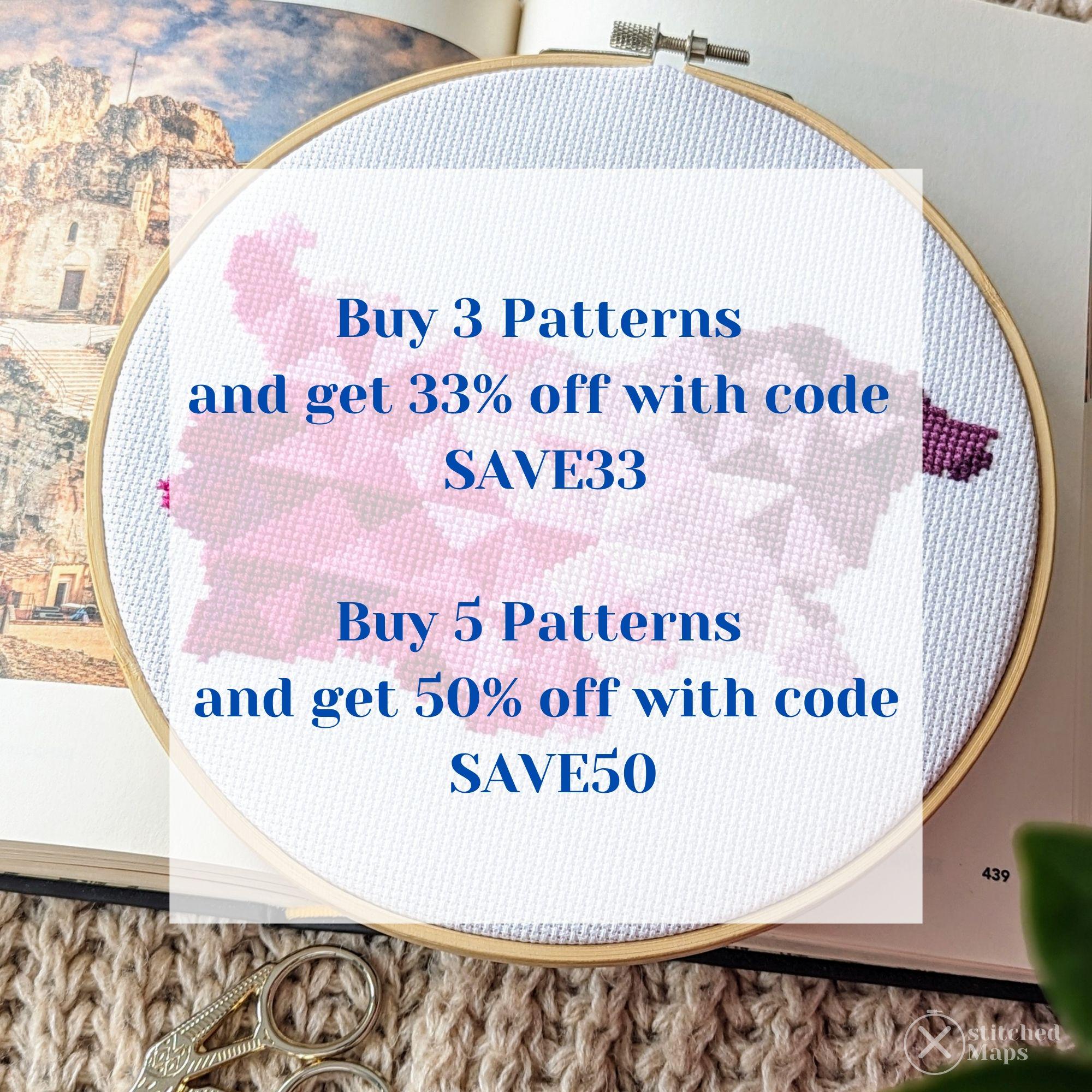 Bulgaria Cross Stitch Pattern. DIY Wall Decor Map or Gift Idea for a ...