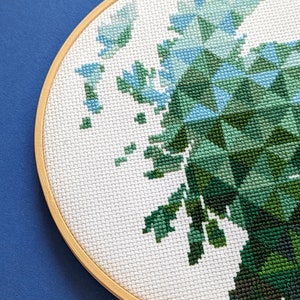 Scotland Map Cross Stitch Pattern. UK Country Silhouette for Vibrant ...