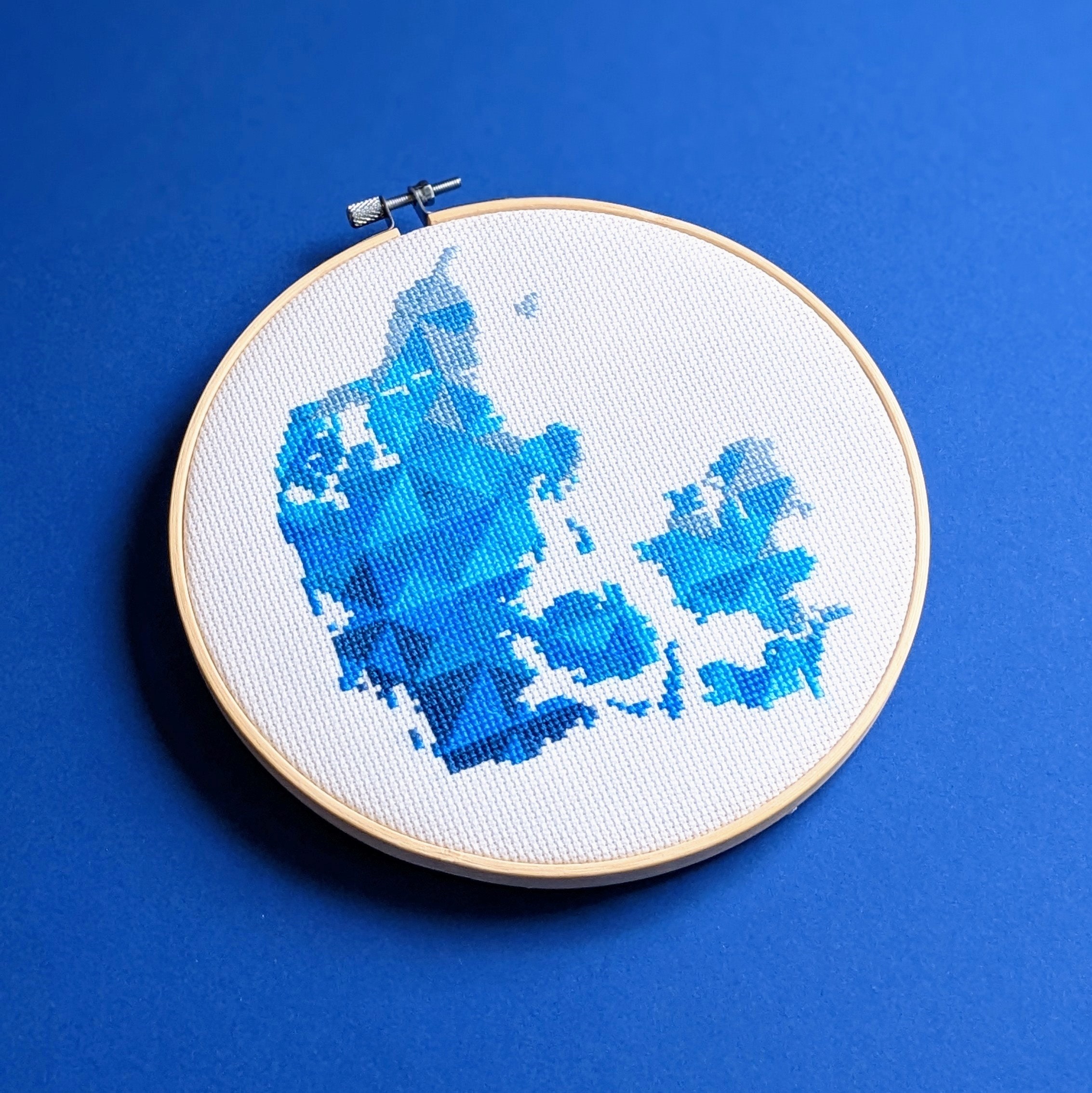 Denmark Map Cross Stitch PDF Pattern. Modern Minimalistic Embroidery ...