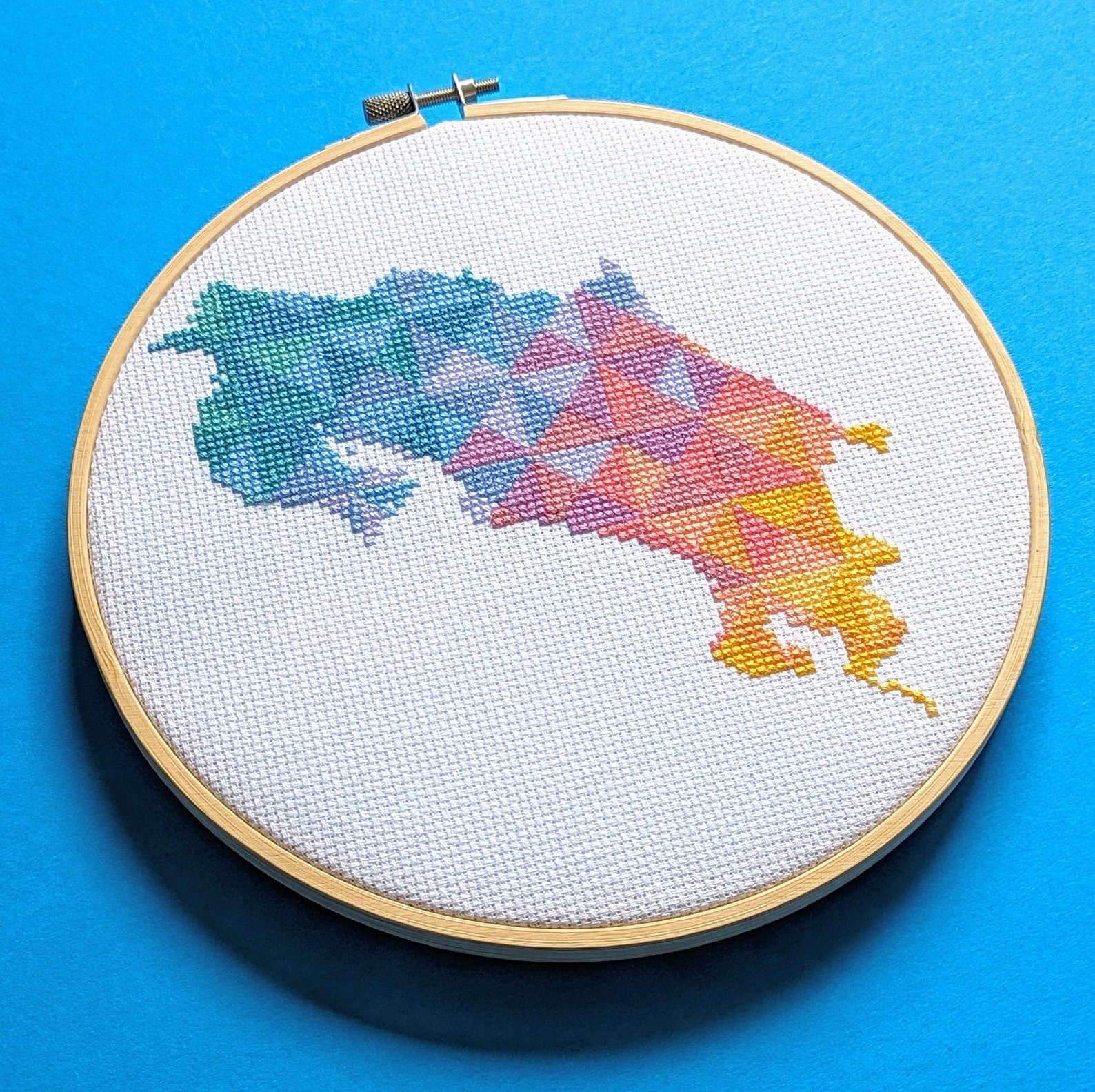 Costa Rica Map Cross Stitch Pattern. Modern Xstitch PDF Chart. Custom ...