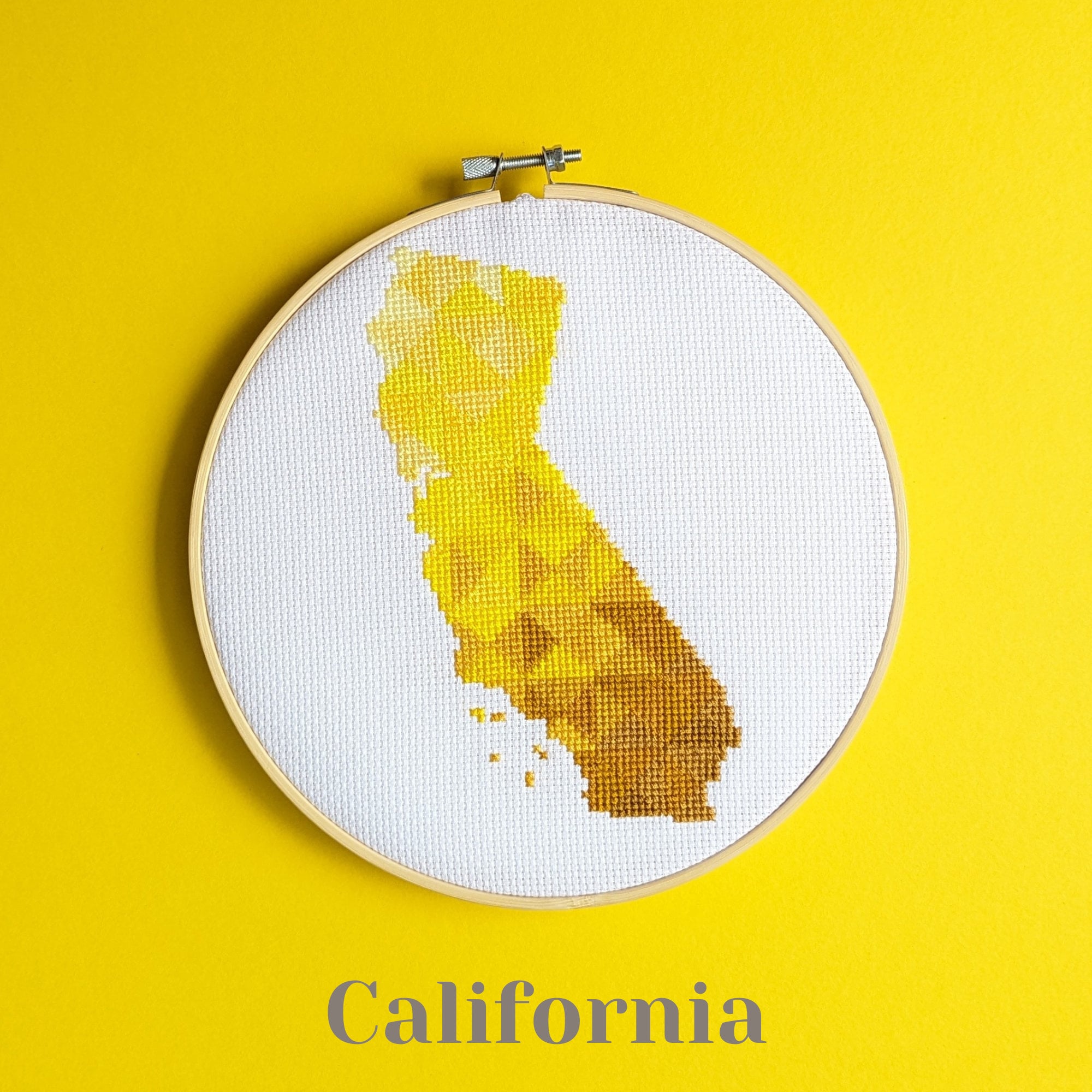 USA and States Modern Cross Stitch Pattern Set. Easy to Stitch ...