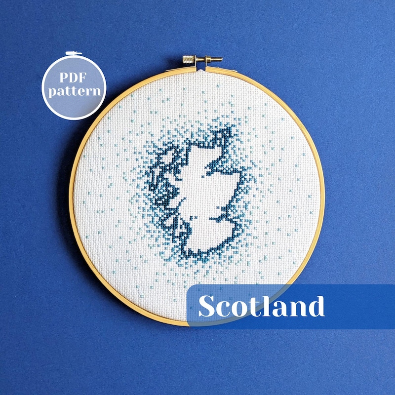 Edinburgh Scotland Cross Stitch Pattern - Etsy