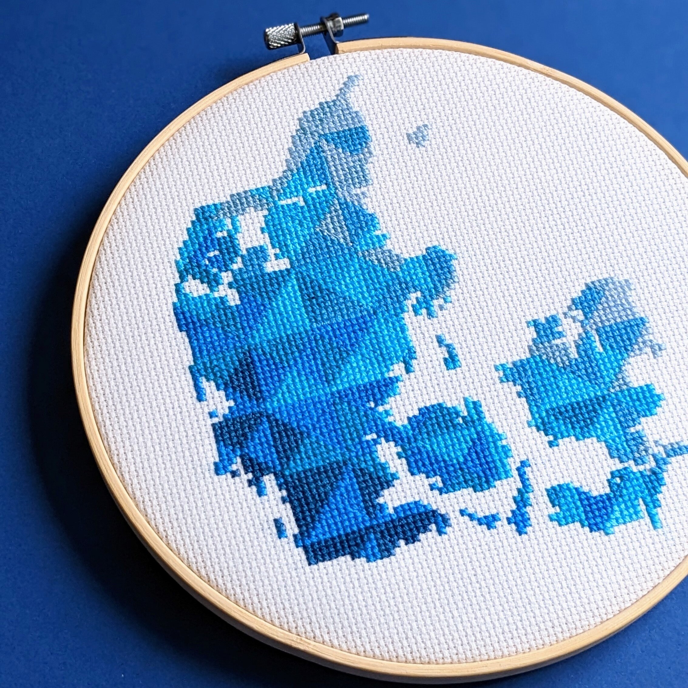 Denmark Map Cross Stitch PDF Pattern. Modern Minimalistic Embroidery ...