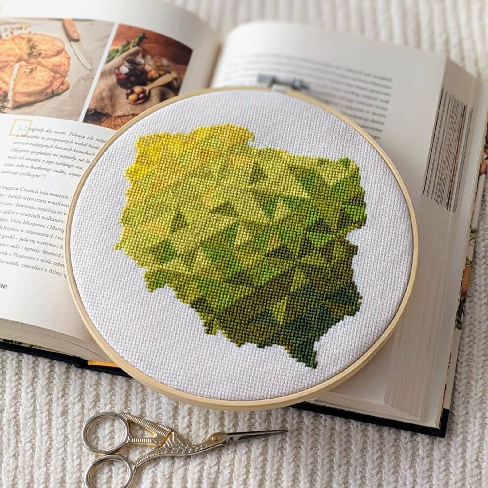 Poland Map Cross Stitch Pattern. Polish Wedding Handmade Gift Idea ...