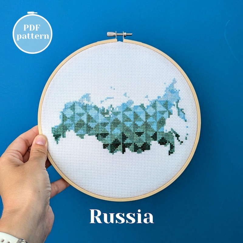 xStitchedMaps - Etsy