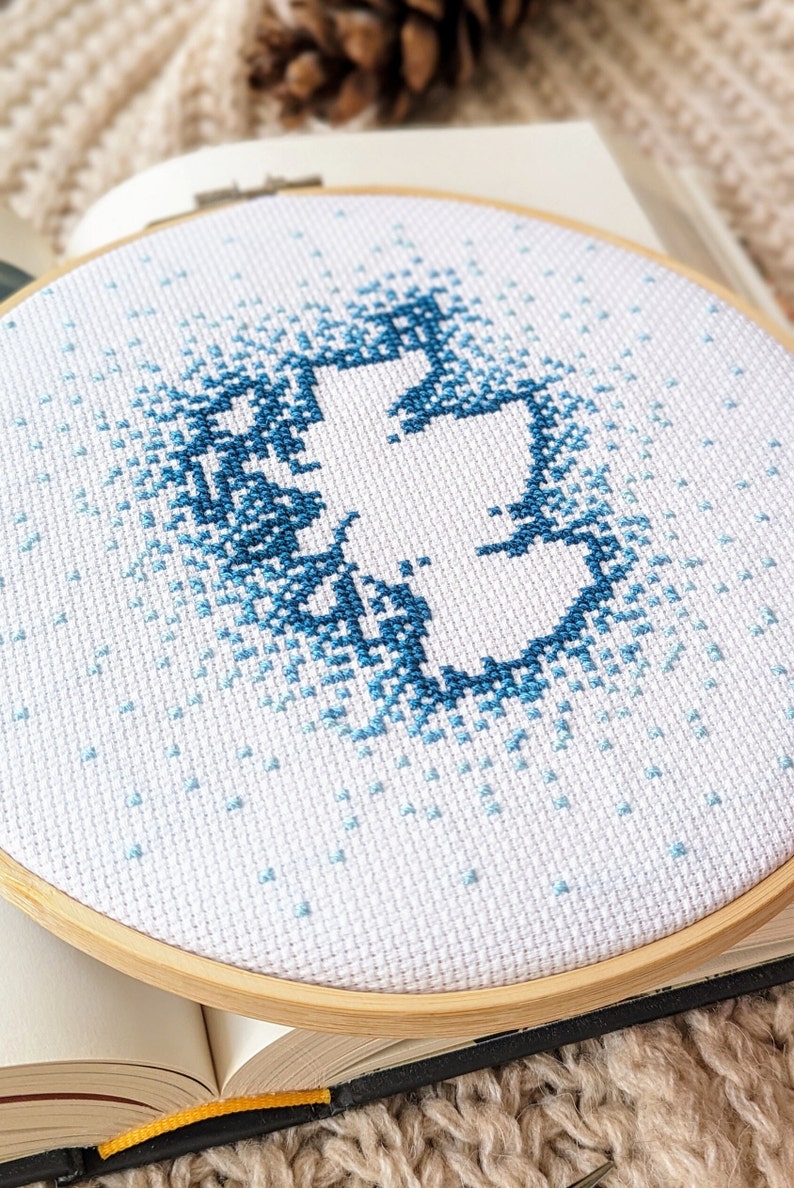 Scotland Map Cross Stitch Pattern. Unique DYI Gift Idea for First Home ...