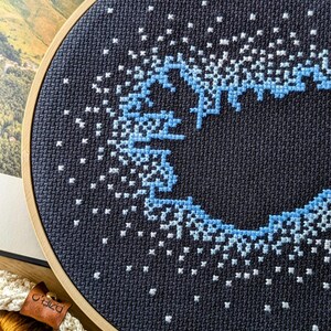 Iceland Map Cross Stitch Pattern. Reykjavik Themed Wall Hanging. DIY ...