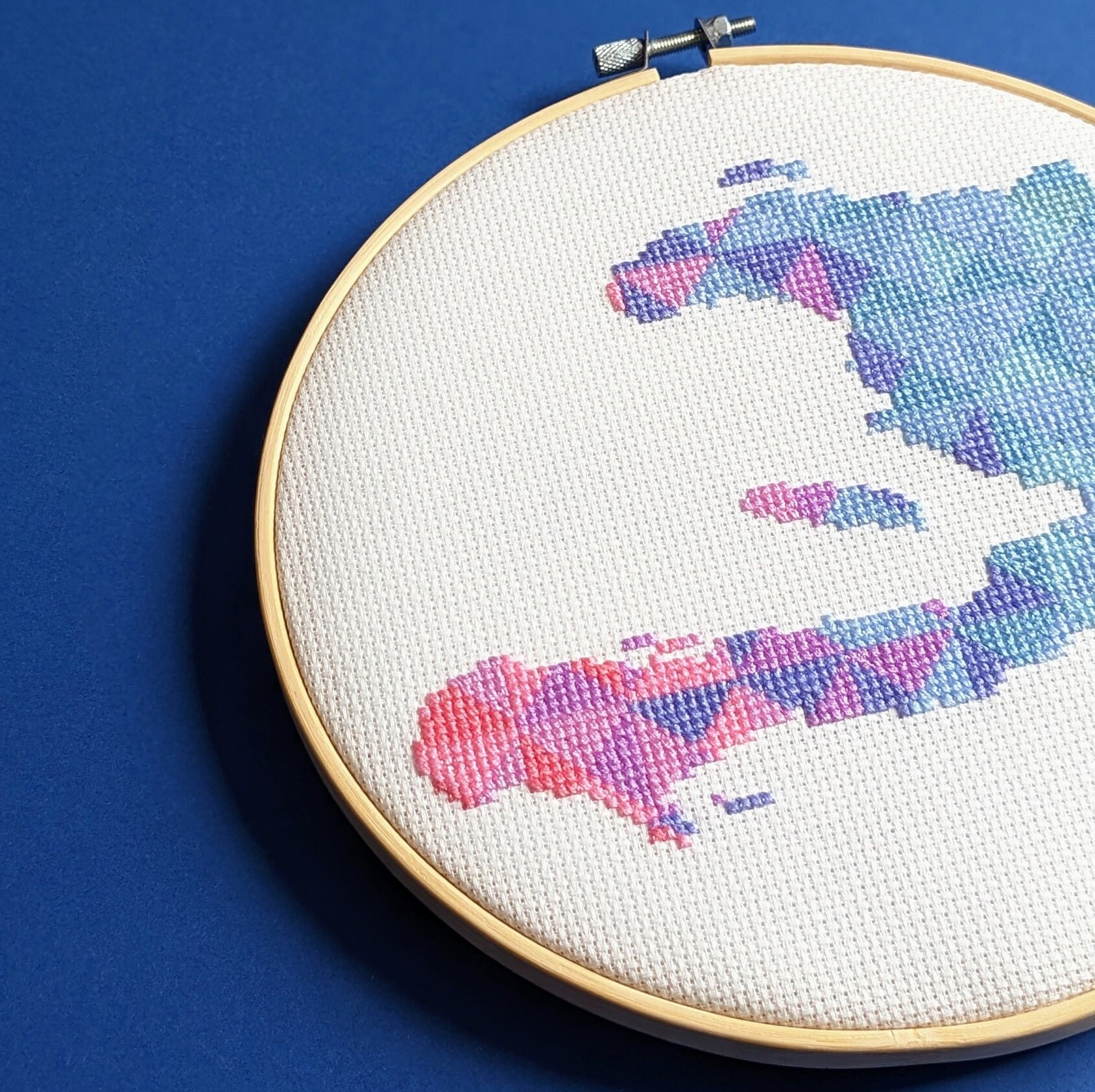 Haiti Map Cross Stitch PDF Instruction. Modern Textile Design Pattern ...