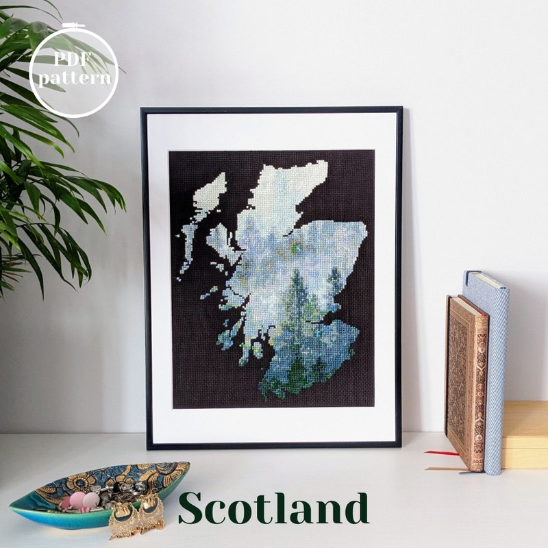 Edinburgh Scotland Cross Stitch Pattern - Etsy
