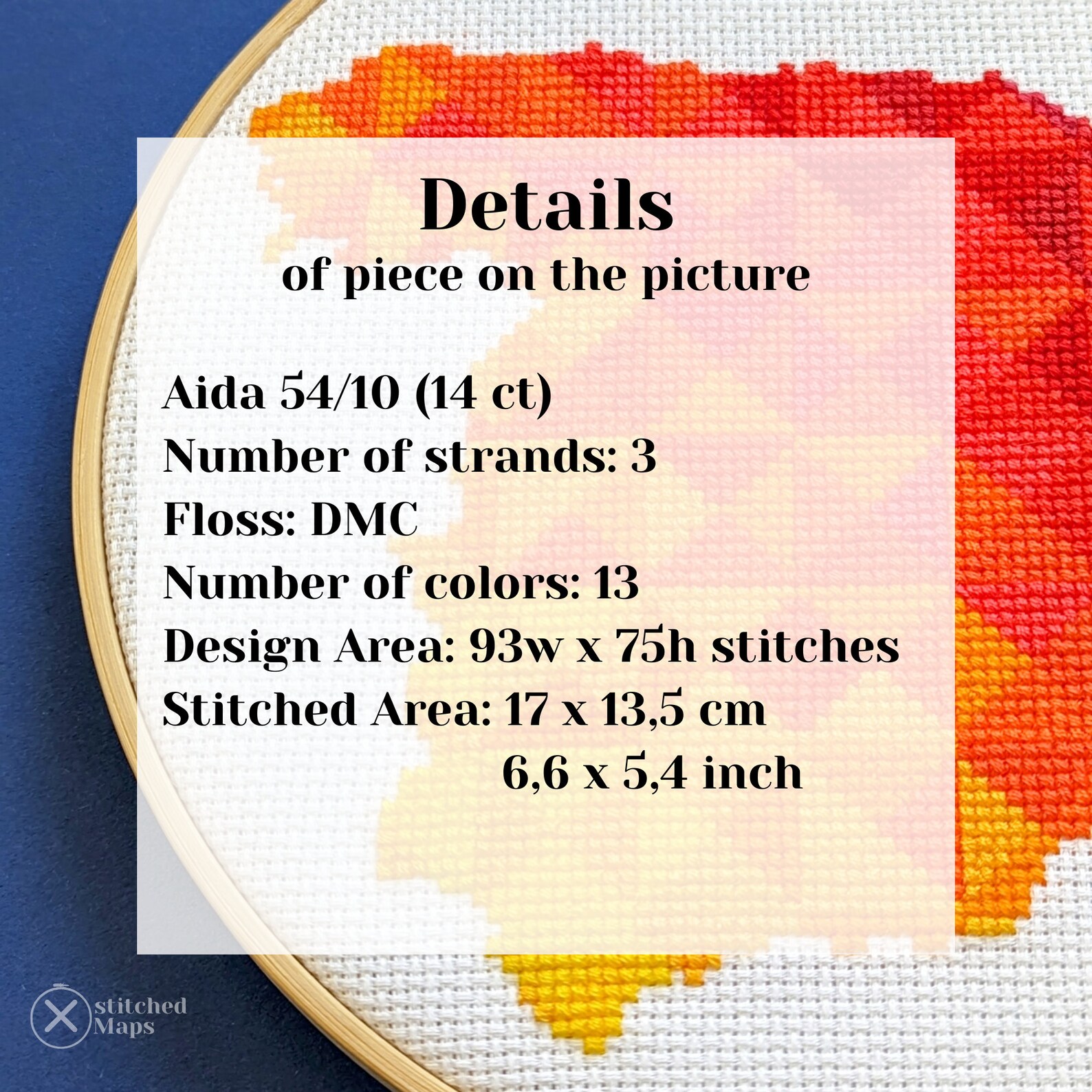 Spain Cross Stitch Pattern. DIY Colorful Map Design. Digital Files for ...