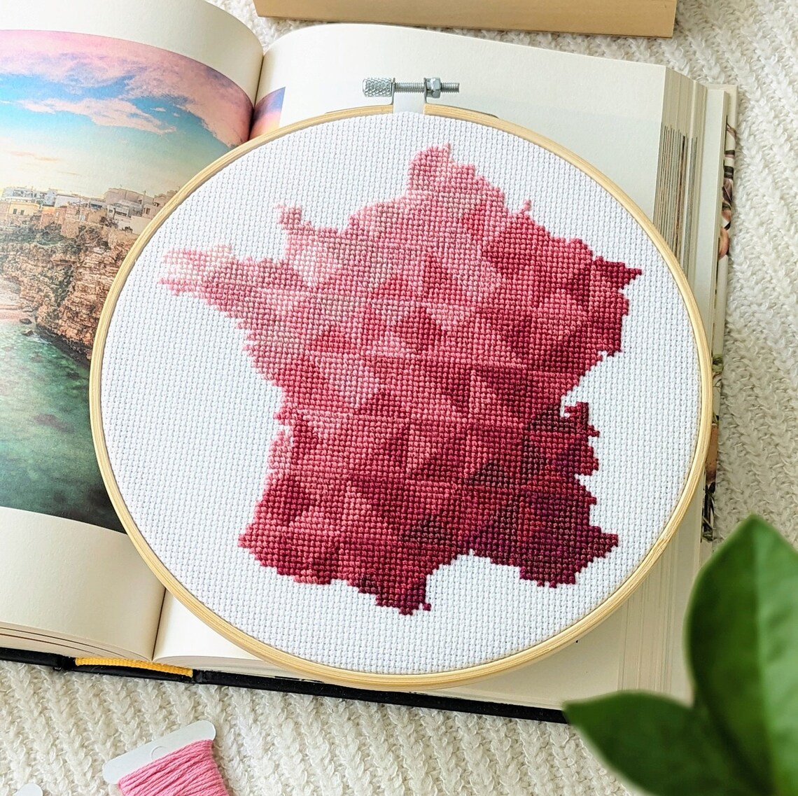 France Map Cross Stitch Pattern. Modern Xstitch PDF Chart for Instant ...