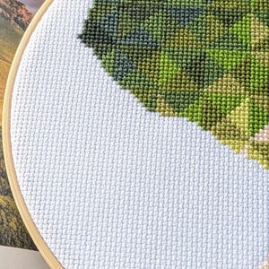 Paraguay Map Cross Stitch PDF Pattern. Original Embroidery Project ...