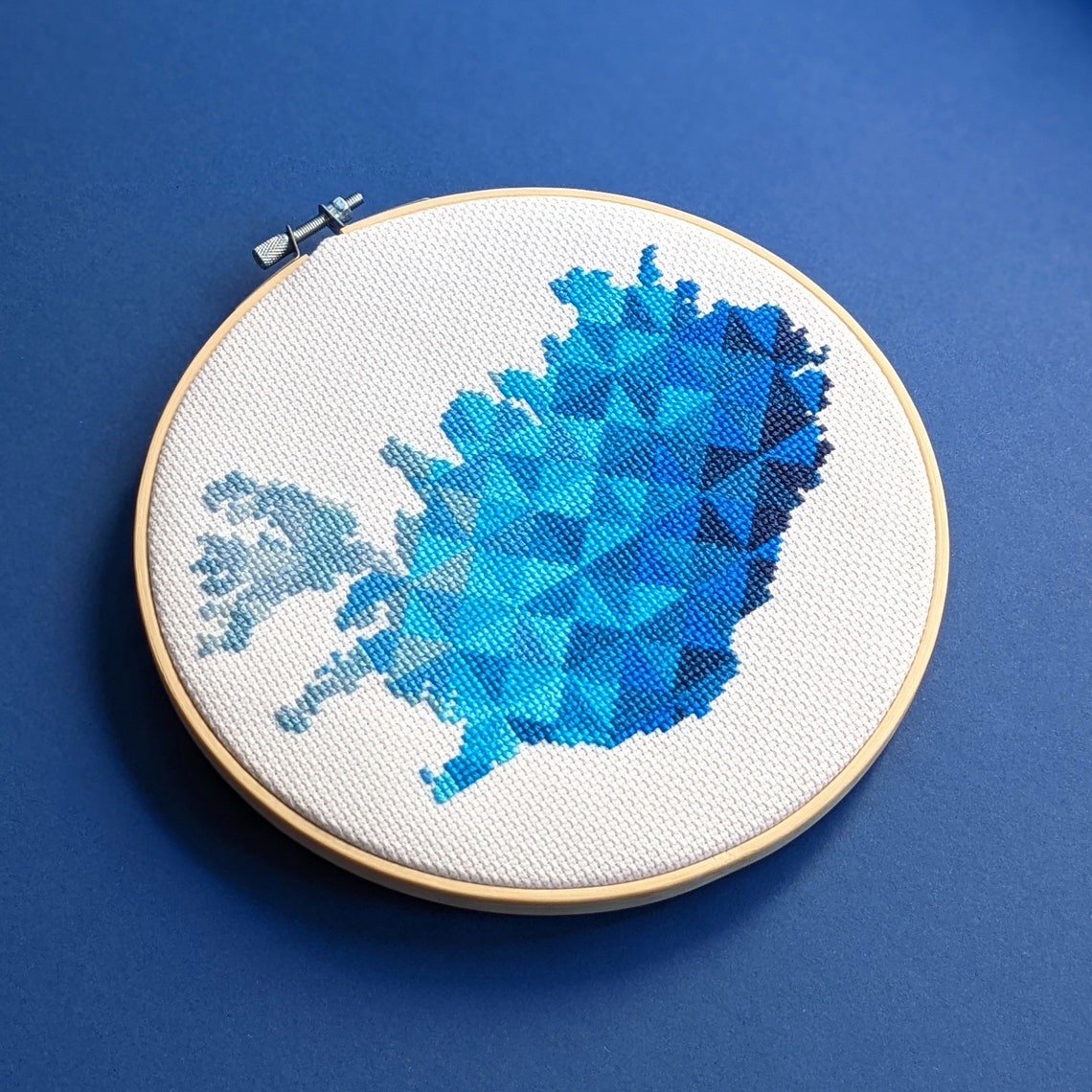 Iceland Map Cross Stitch Pattern Modern Simple Xstitch - Etsy UK