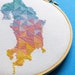 Costa Rica Map Cross Stitch Pattern. Modern Xstitch PDF Chart. Custom ...