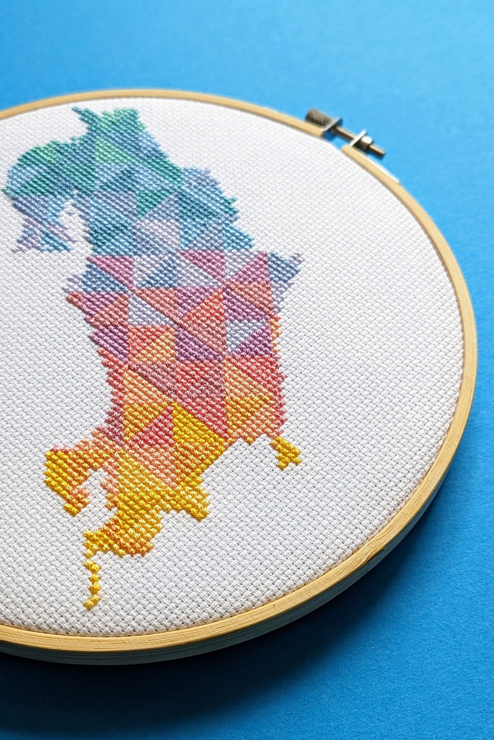 Costa Rica Map Cross Stitch Pattern. Modern Xstitch PDF Chart. Custom ...