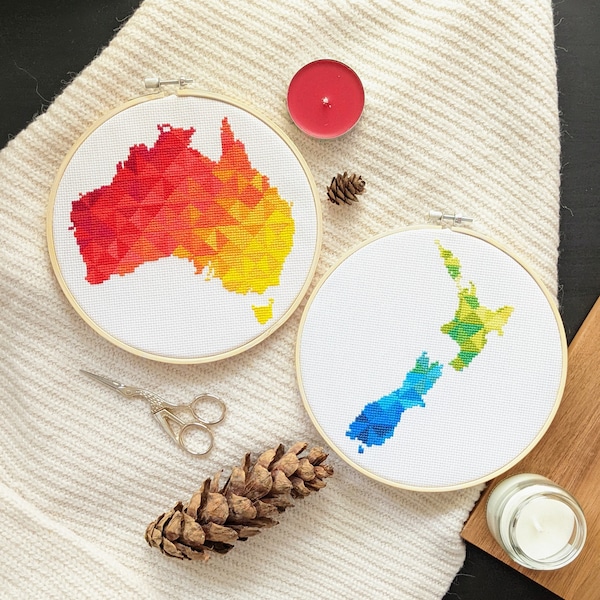 Map Australia Embroidery - Etsy