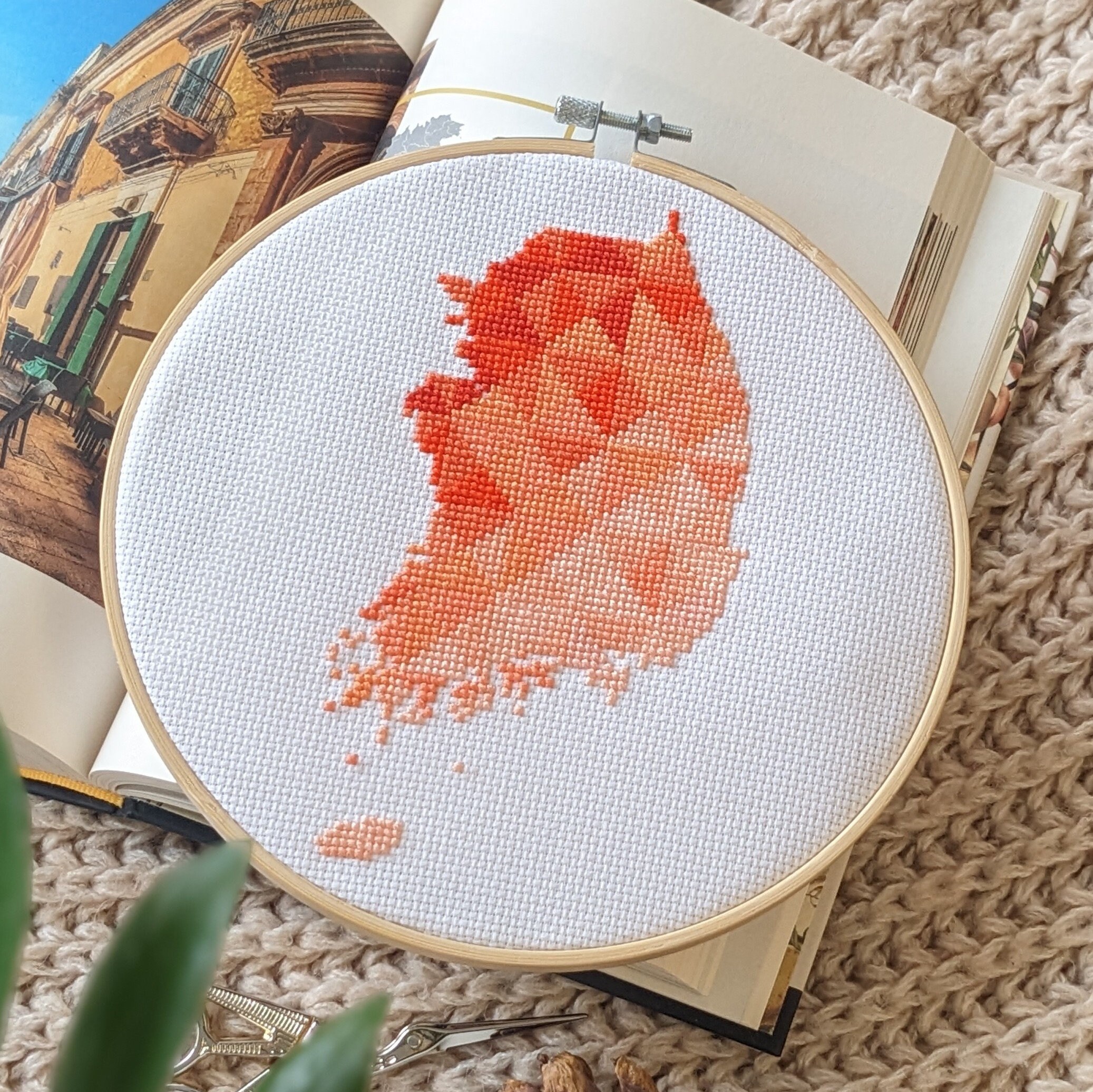 South Korea Cross Stitch Pattern. Counted Xstitch Chart for Instant ...
