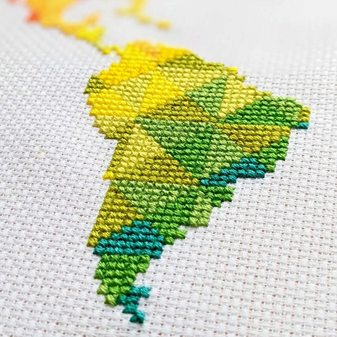 World Map Cross Stitch Scheme for Instant Download. Rainbow - Etsy