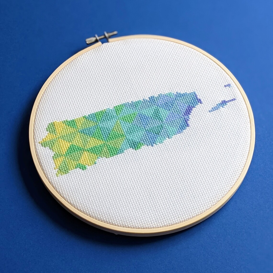 Puerto Rico Outline Cross Stitch Pattern. Modern Xstitch - Etsy