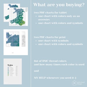 Wales Map Cross Stitch Pattern. Welsh Country Shape for Embroidery ...