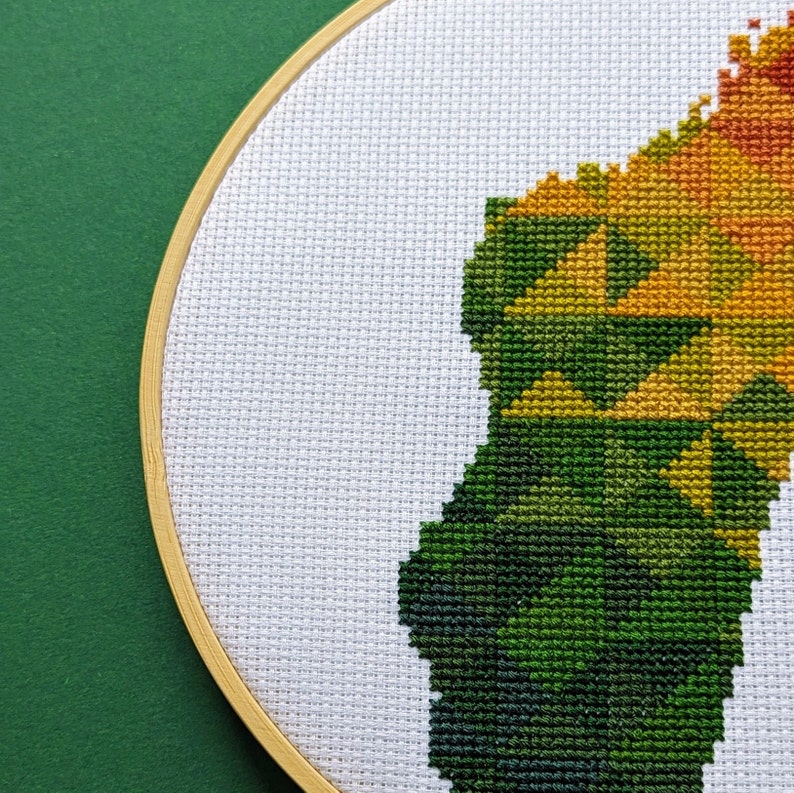 Madagascar Map Cross Stitch Pattern. Modern Simple Xstitch PDF Chart ...
