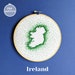 Ireland Map Cross Stitch Pattern. Emerald Island Silhouette - Etsy