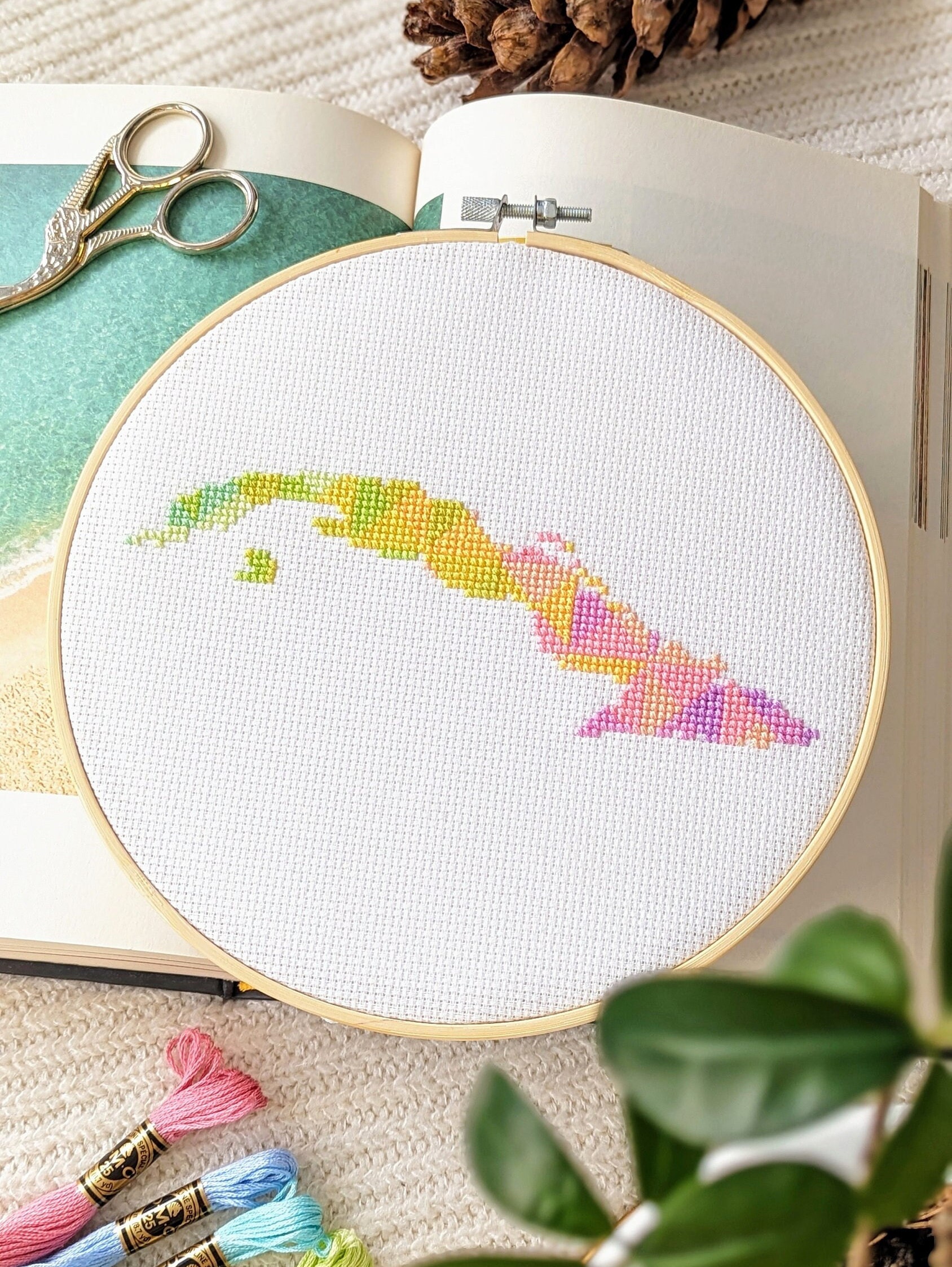 Cuba Map Cross Stitch Pattern. Modern Simple Xstitch PDF Chart. Custom ...