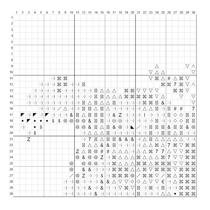 World Map Cross Stitch Scheme for Instant Download. Blue Watercolor ...