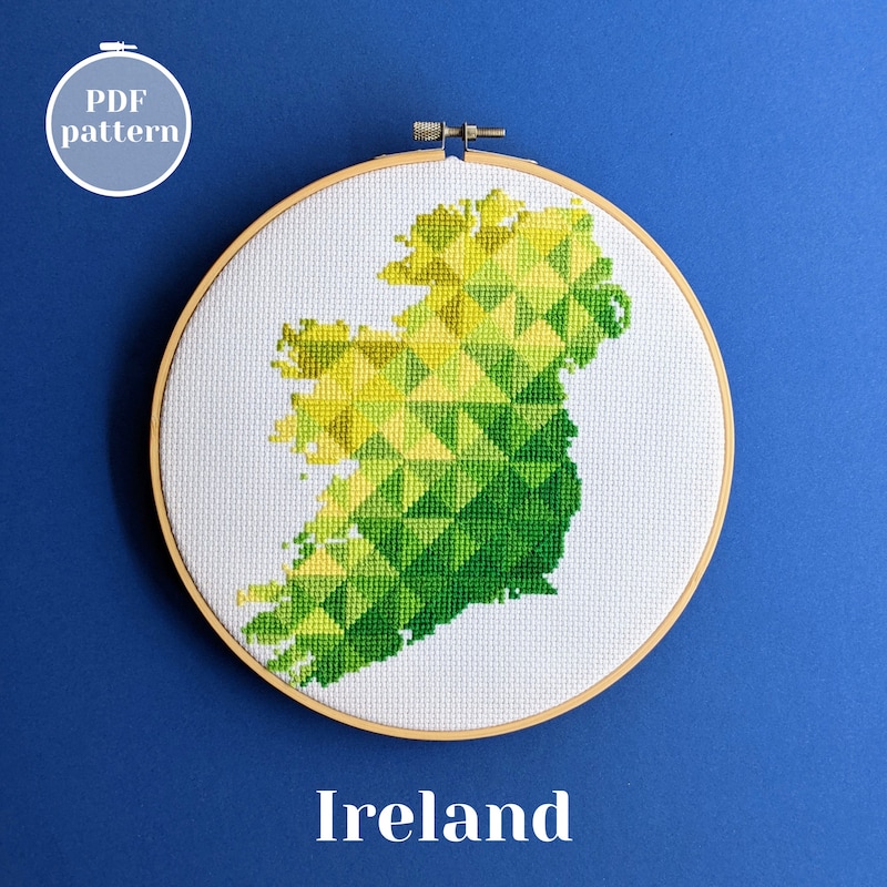 Irish Cross Stitch - Etsy