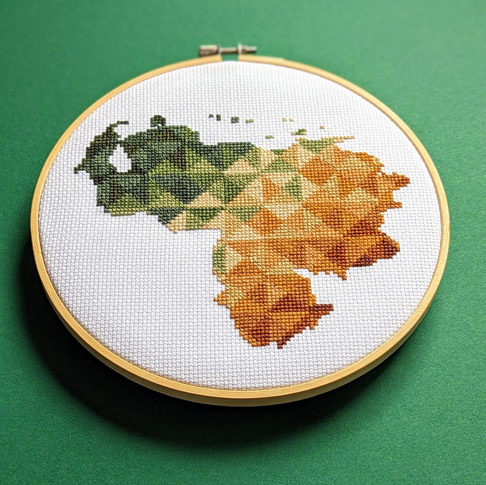 Venezuela Map Cross Stitch PDF Pattern. Original Xstitch Project ...