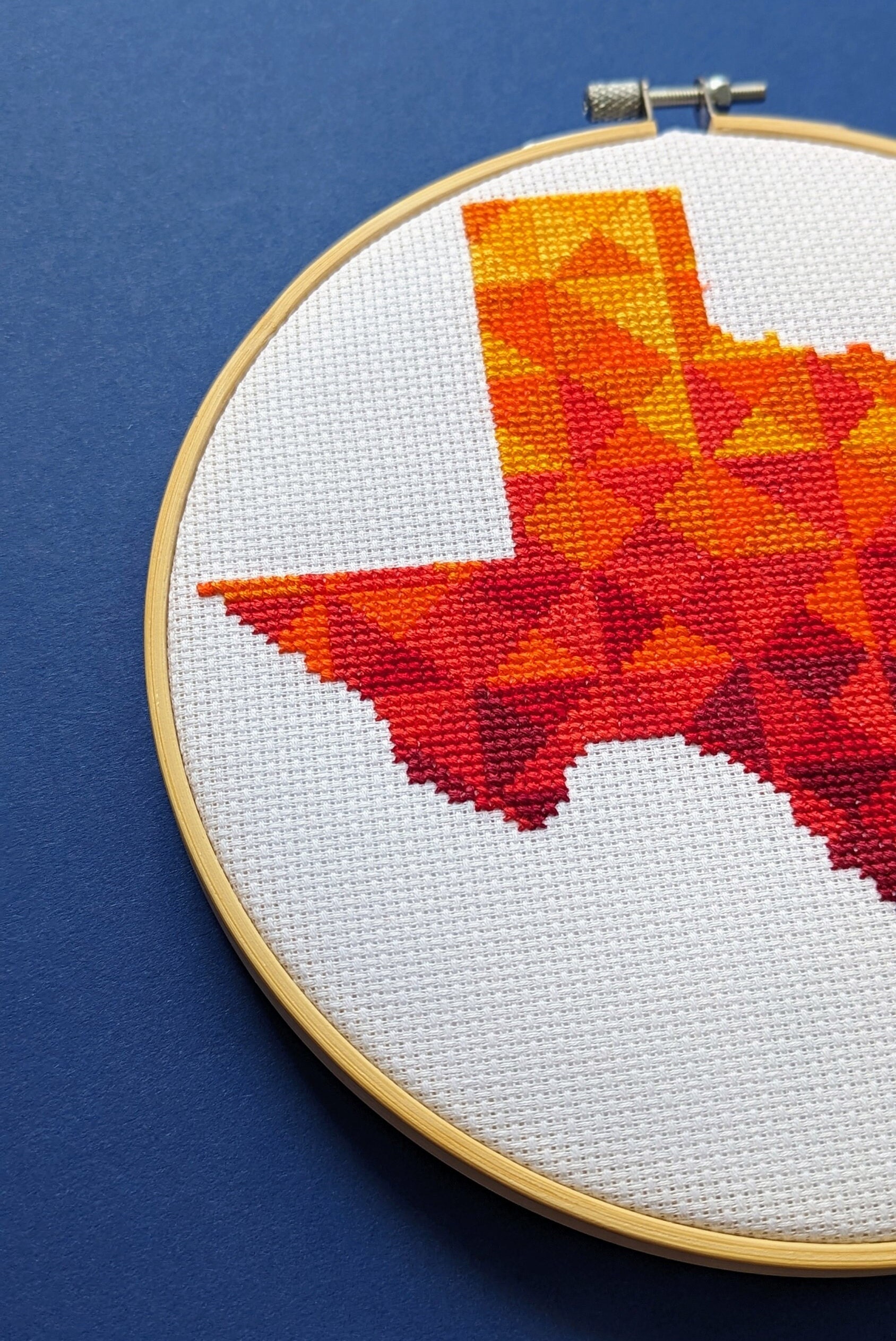 Texas Map Cross Stitch Minimalistic Pattern. USA Lone Star State ...