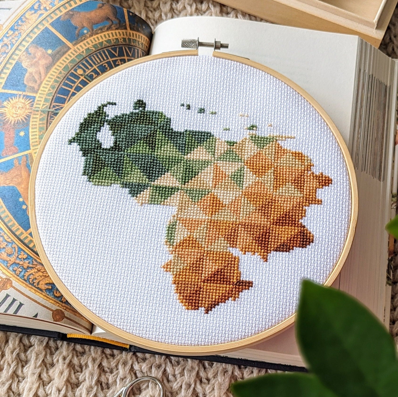 Venezuela Map Cross Stitch PDF Pattern. Original Xstitch Project ...