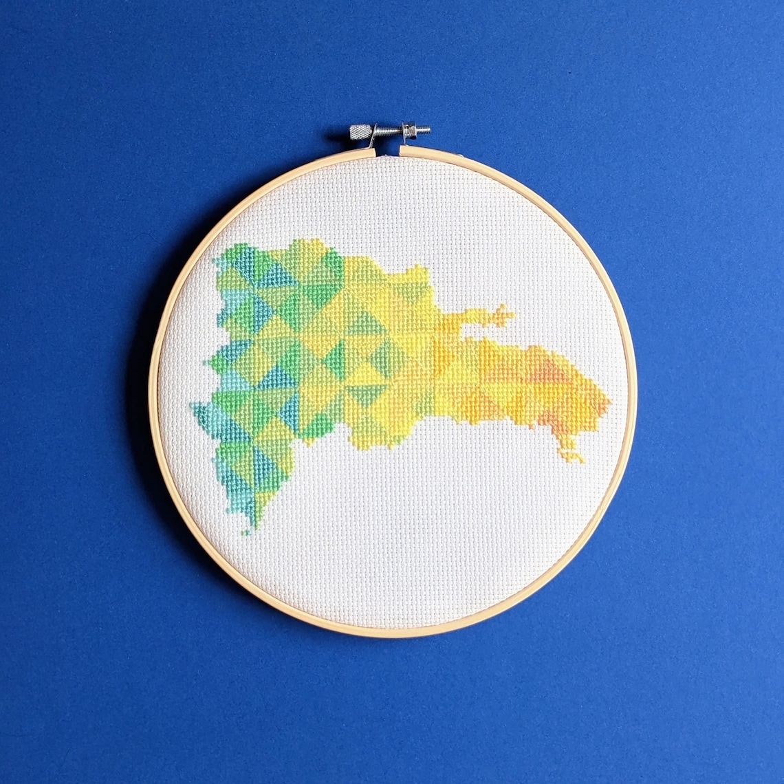 Haiti and Dominican Republic Cross Stitch Maps. Counted - Etsy
