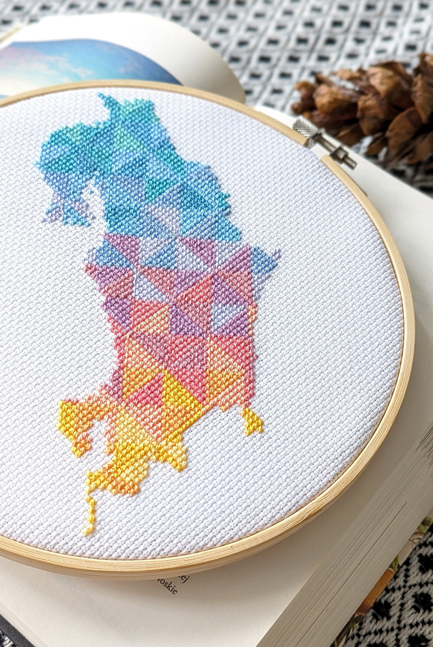 Costa Rica Map Cross Stitch Pattern. Modern Xstitch PDF Chart. Custom ...
