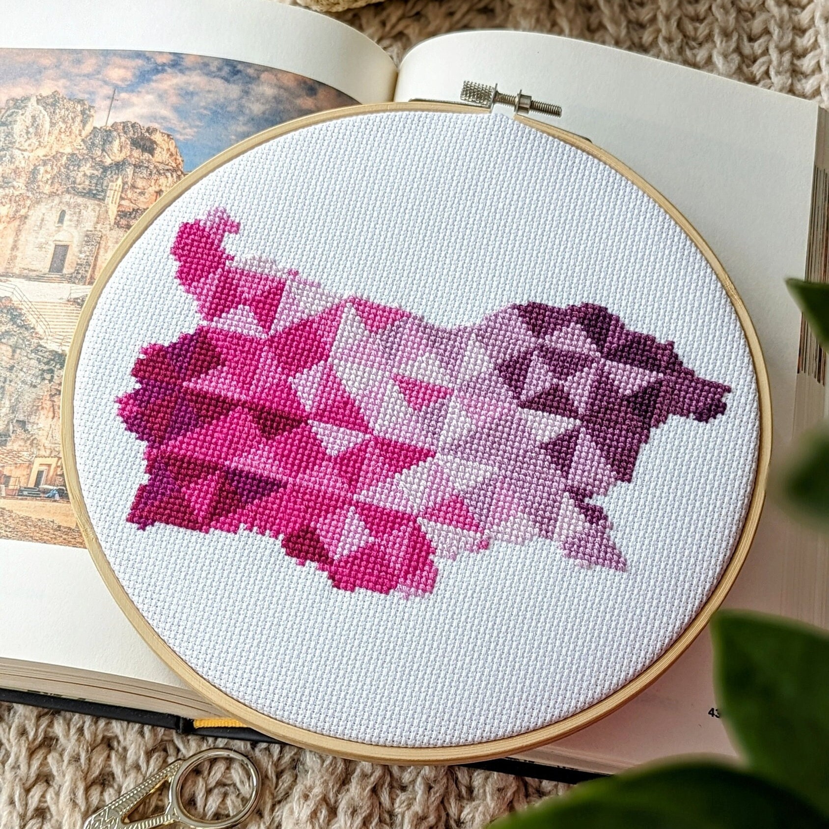 Bulgaria Cross Stitch Pattern. DIY Wall Decor Map or Gift Idea for a ...