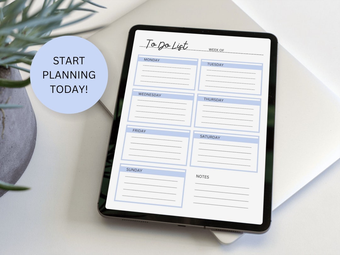 Daily Checklist Printable, to Do List Template, Checklist Printable, to ...