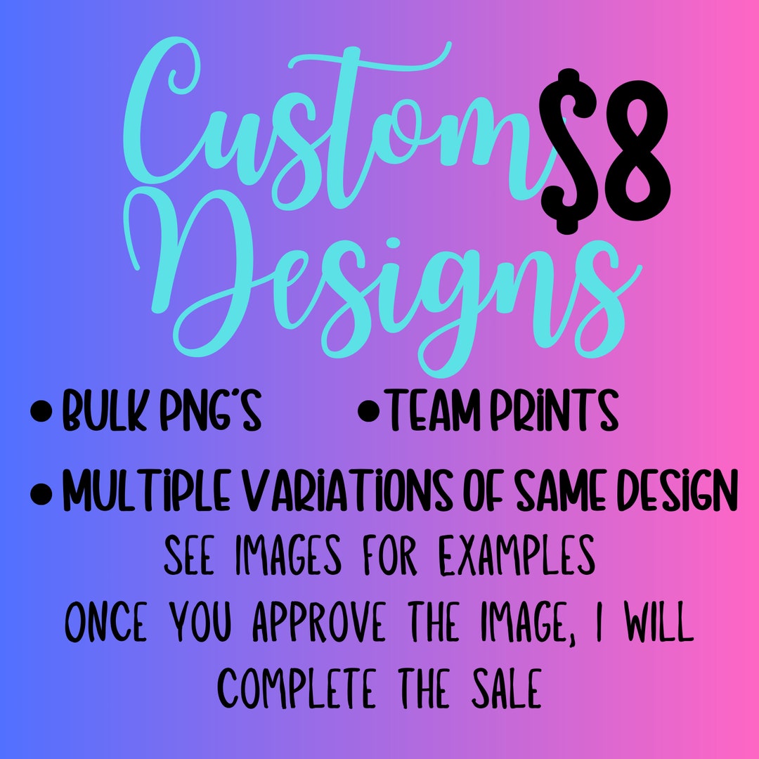 Custom Design SVG and PNG File, Custom Text Design, Custom Sports ...
