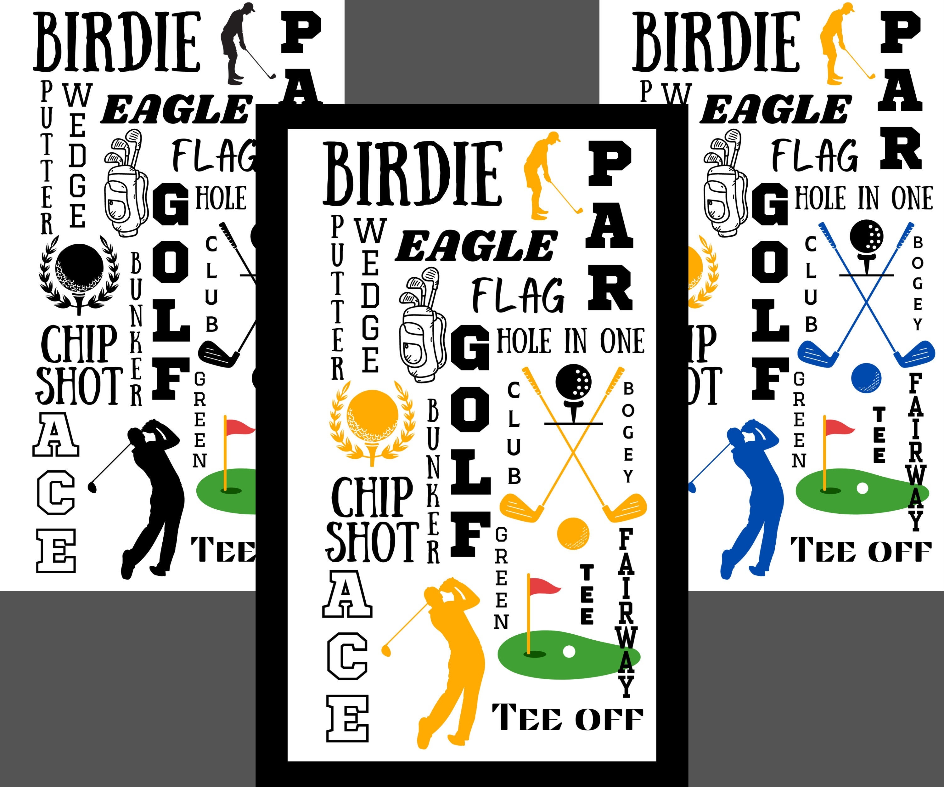 Golf Locker Decorations, SVG PNG PDF Files, Golf Tags - Etsy