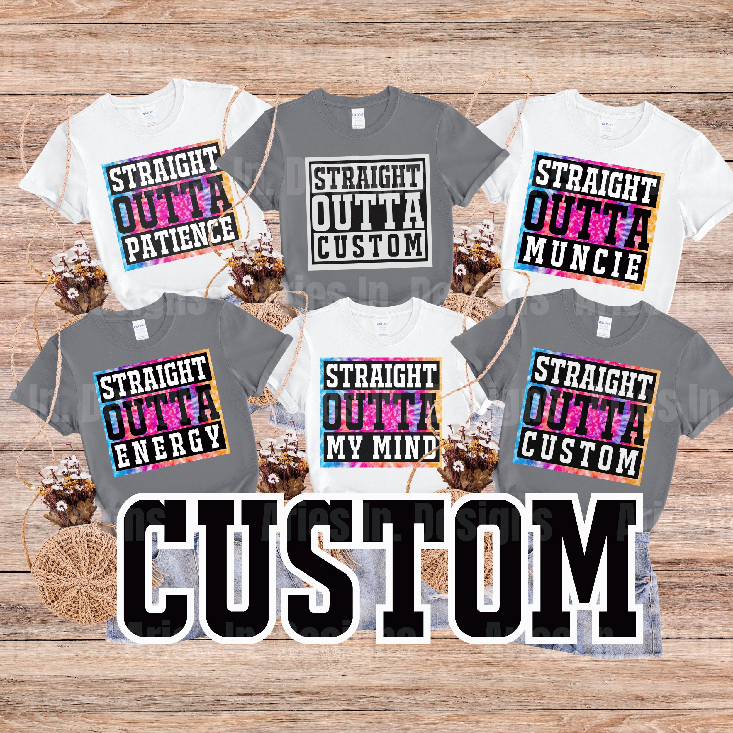 Straight Outta SVG, Straight Outta Your Text SVG, Instant Download ...