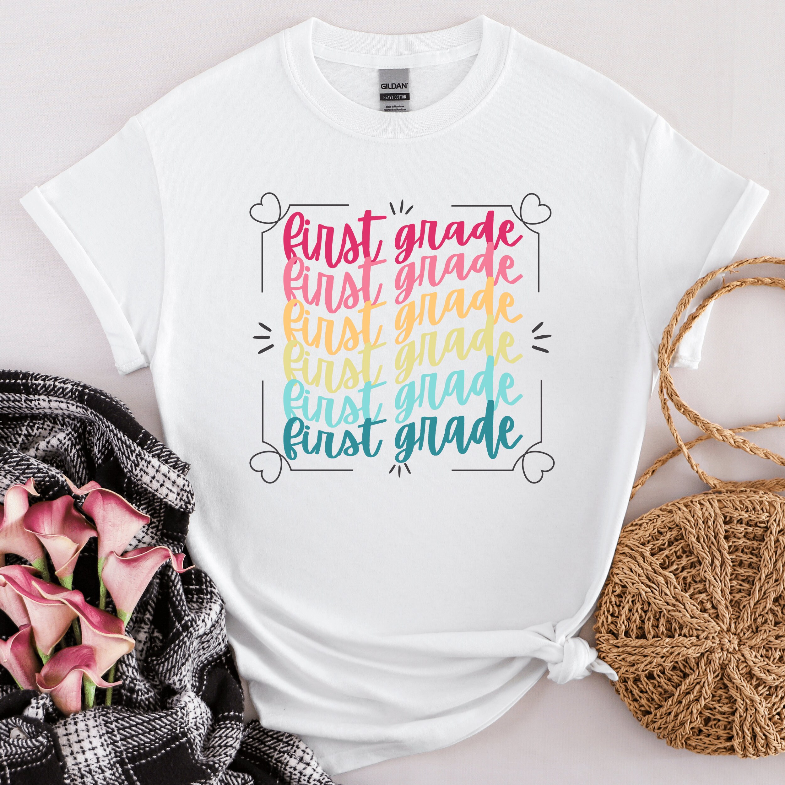 1st Grade Teacher SVG, First Grade Teacher Tshirt, Cute Classroom ...