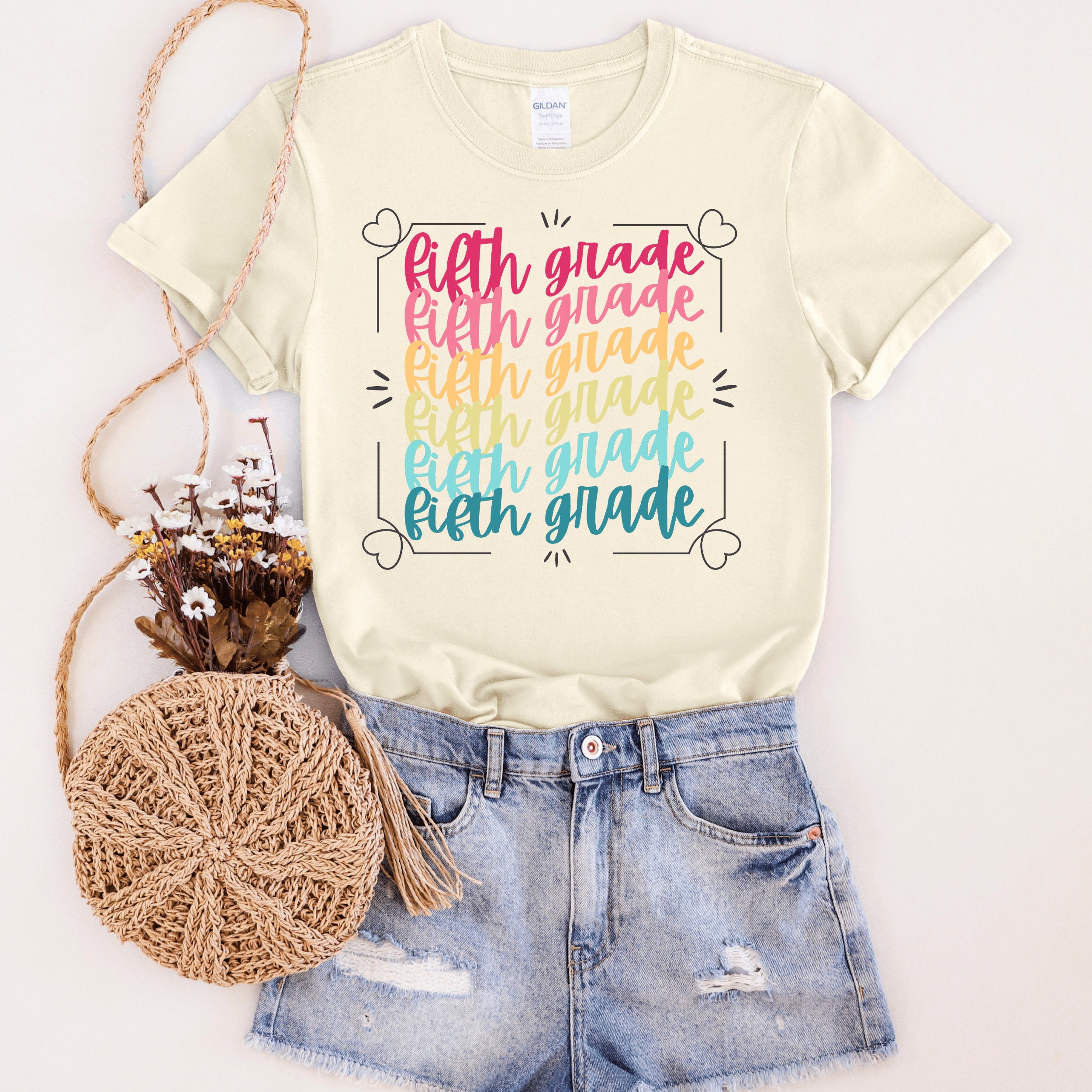 5th Grade Teacher SVG, Fifth Grade Teacher Tshirt, Cute Classroom ...