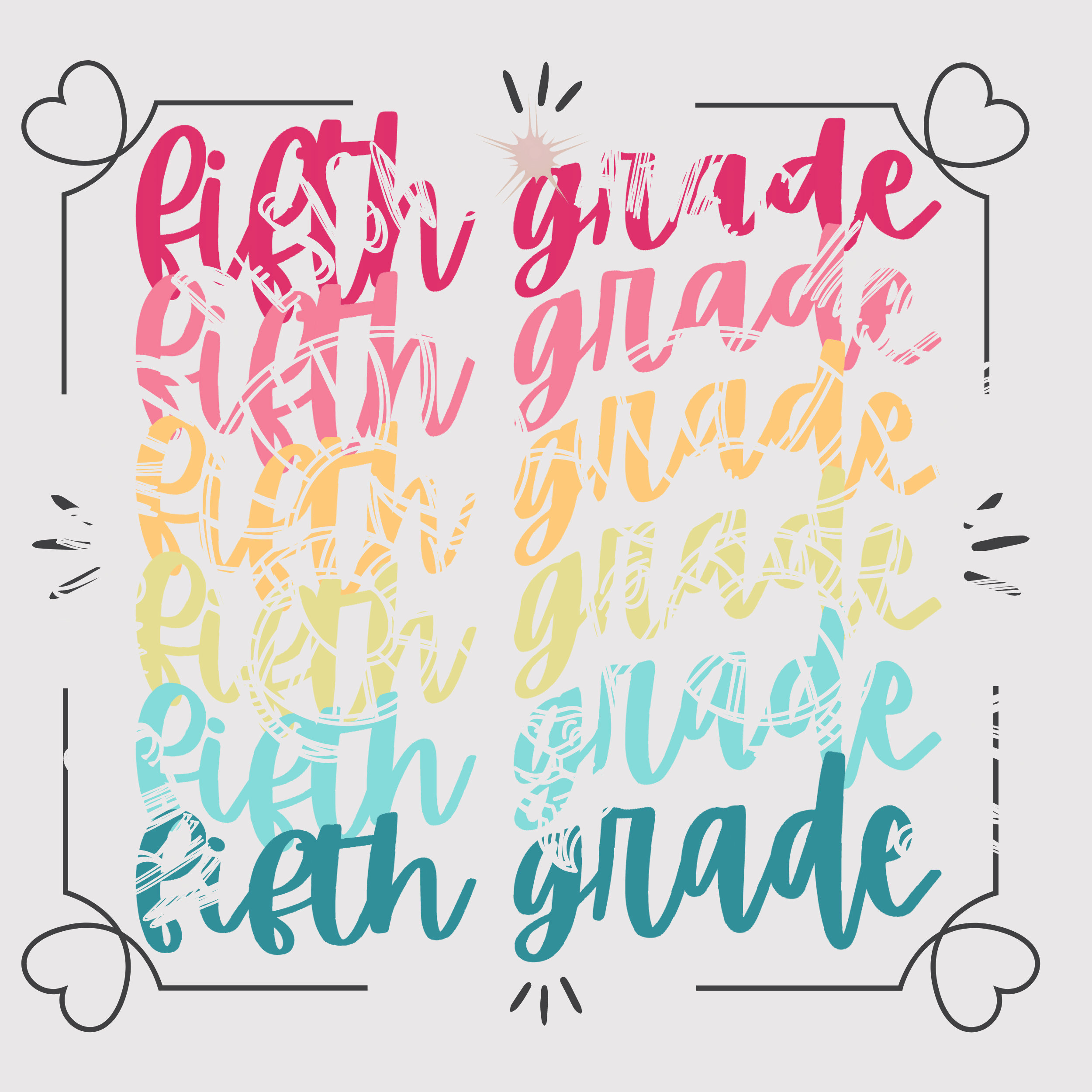 5th Grade Teacher SVG, Fifth Grade Teacher Tshirt, Cute Classroom ...