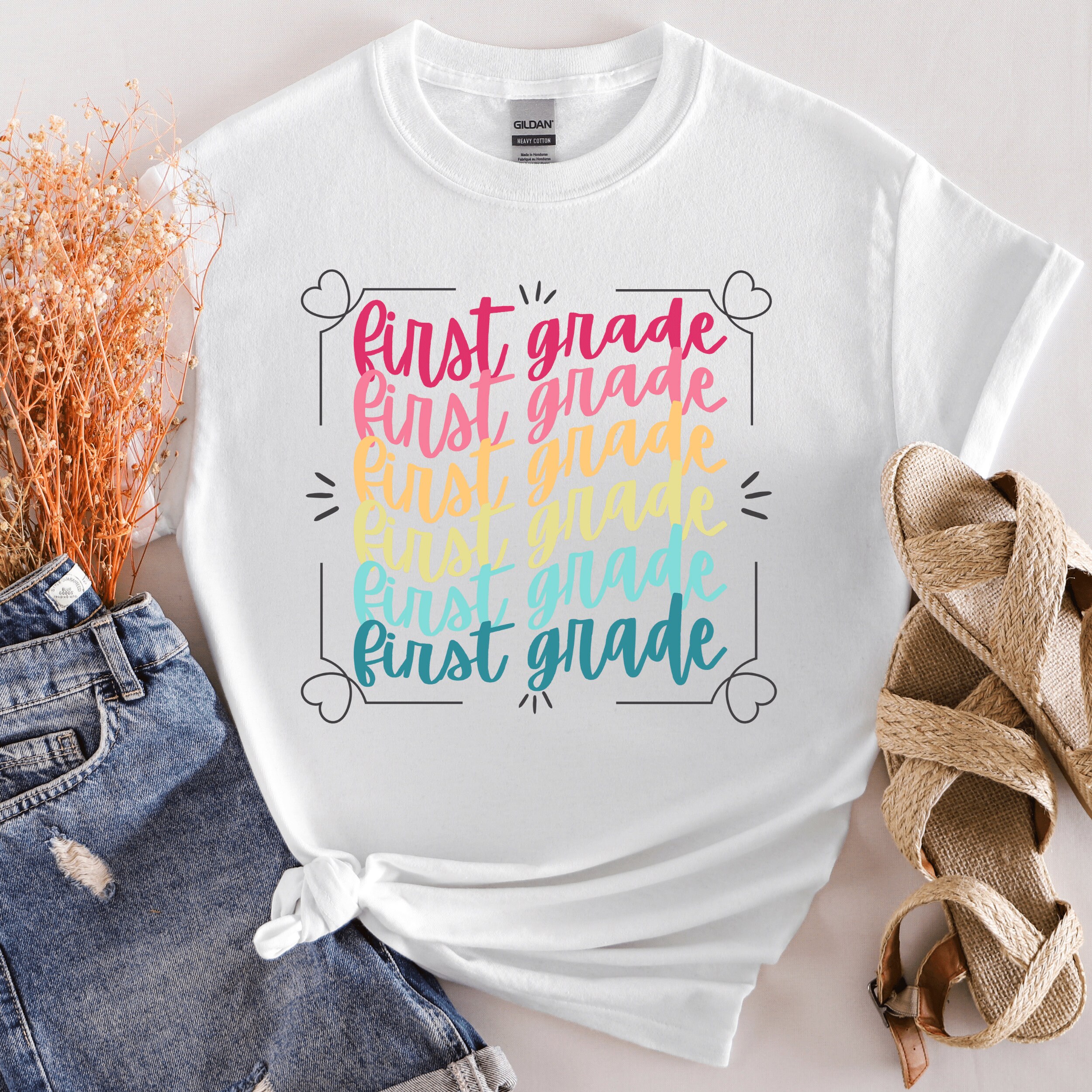 1st Grade Teacher SVG, First Grade Teacher Tshirt, Cute Classroom ...