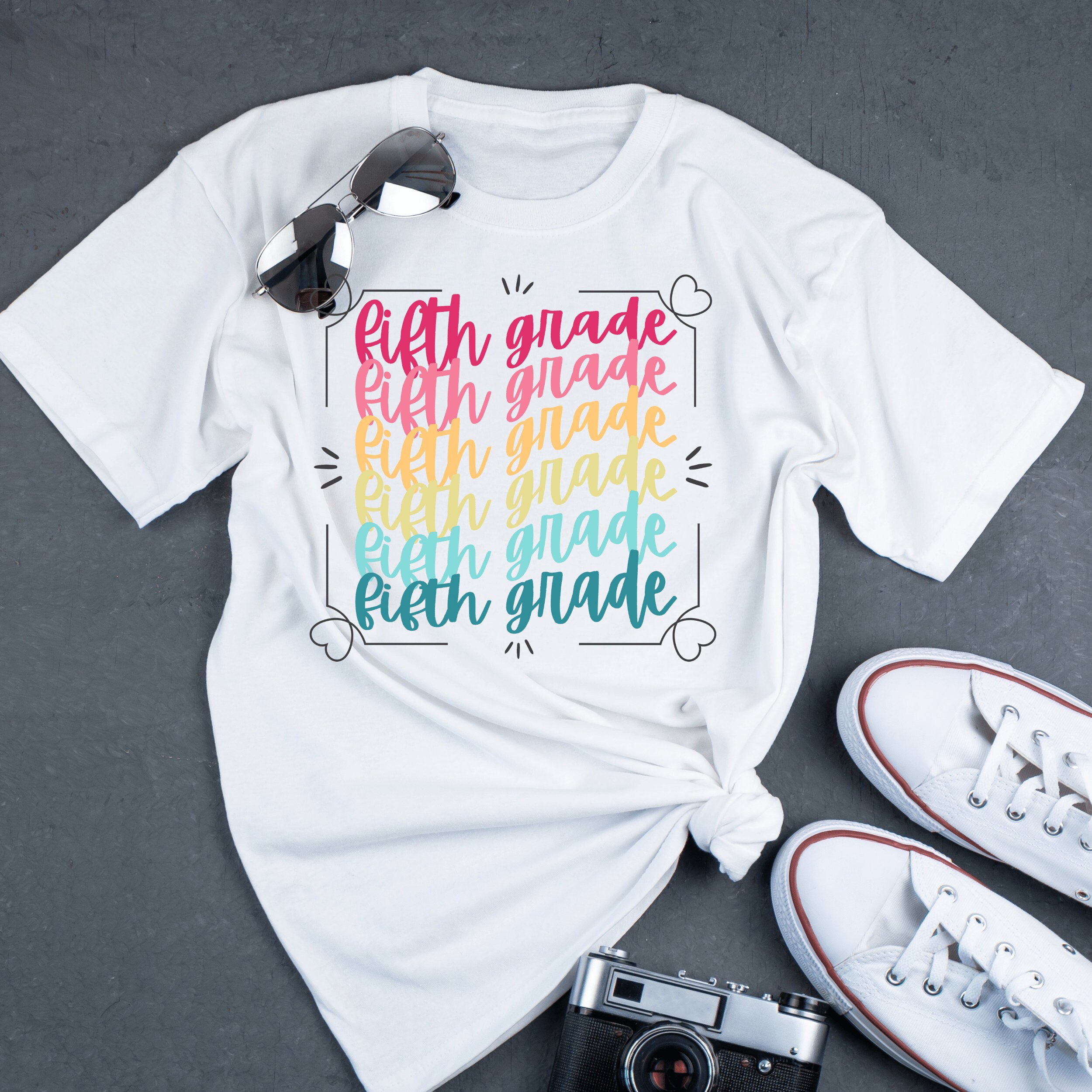 5th Grade Teacher SVG, Fifth Grade Teacher Tshirt, Cute Classroom ...