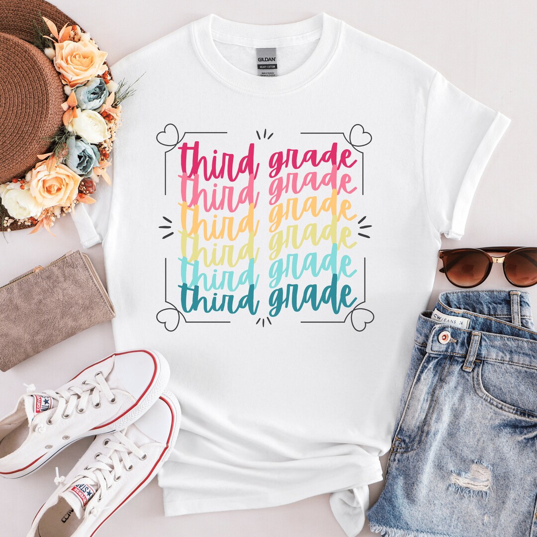 3rd Grade Teacher SVG, Third Grade Teacher Tshirt, Cute Classroom ...