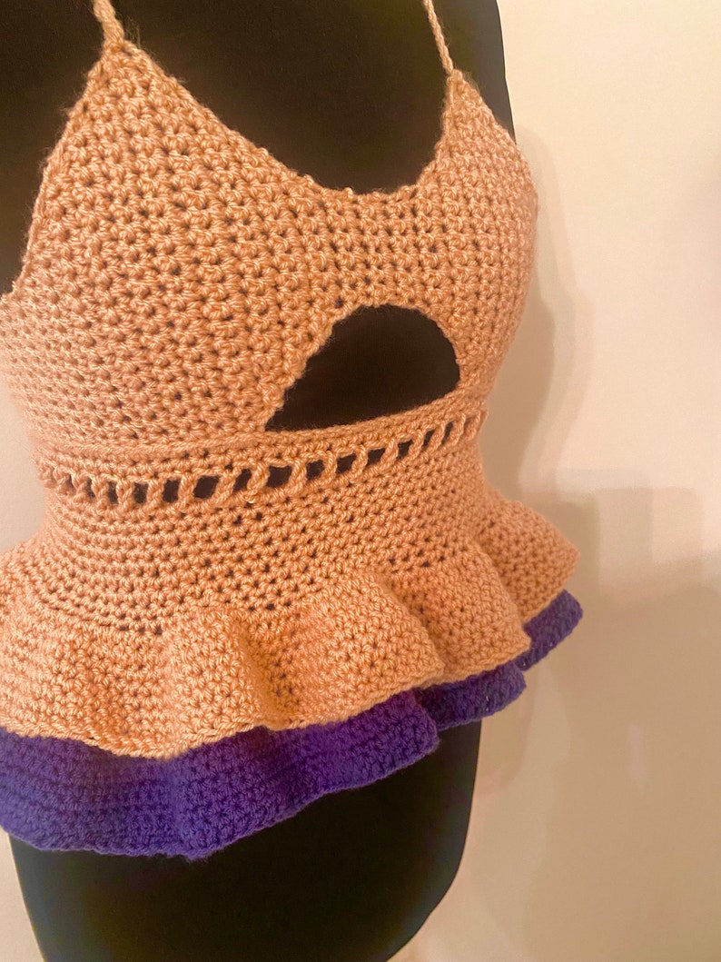 Crochet DOWNLOADABLE PATTERN Crop Top I Bralette Boho Bra Natural ...