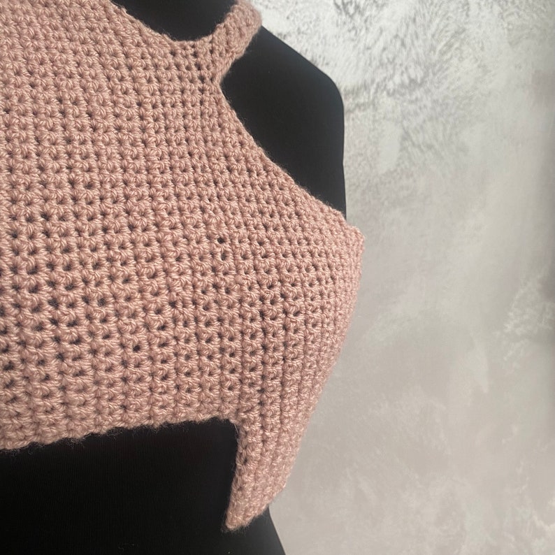 Crochet Crop Top DOWNLOADABLE PATTERN, Bralette Boho Bra, Natural ...