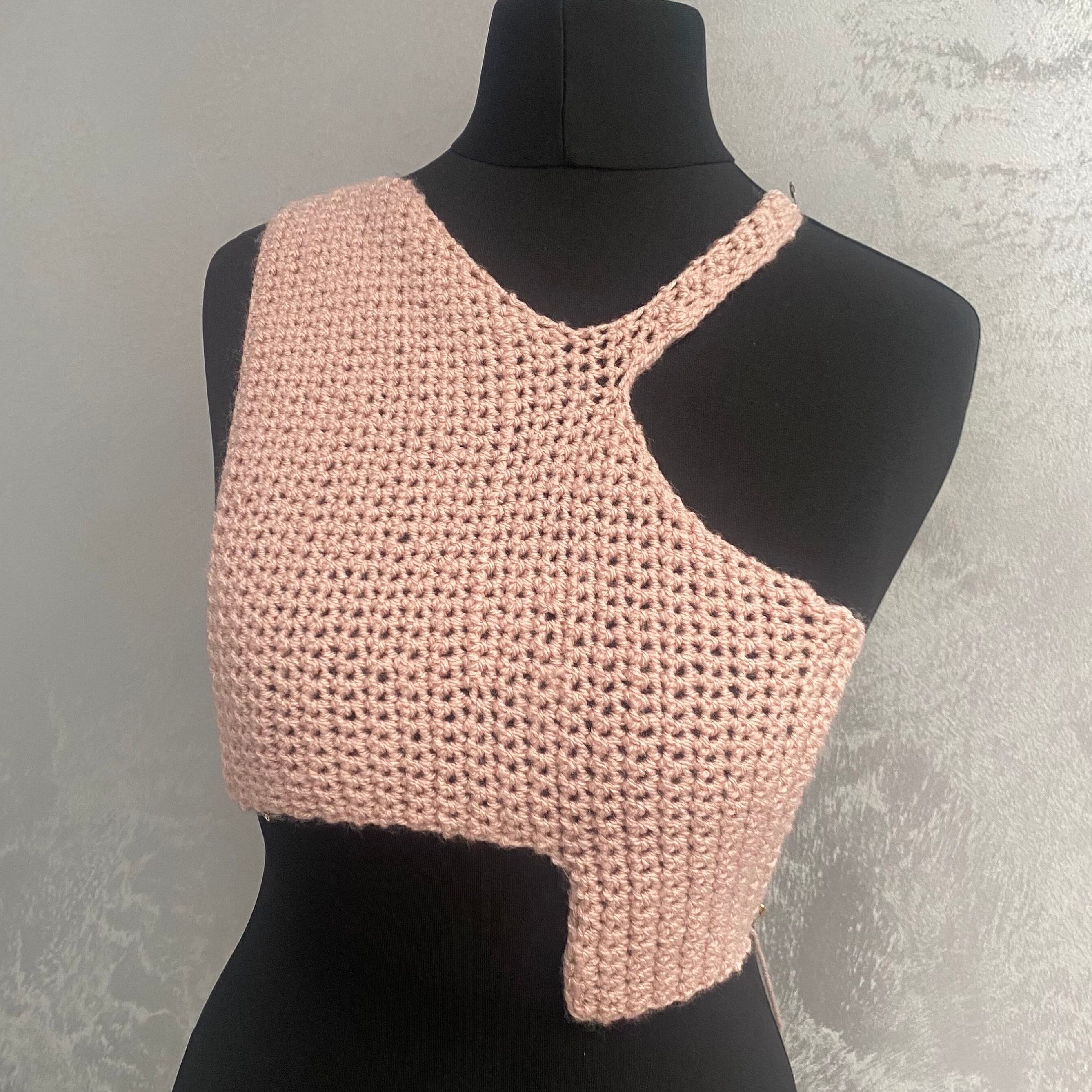 Crochet Crop Top DOWNLOADABLE PATTERN, Bralette Boho Bra, Natural ...
