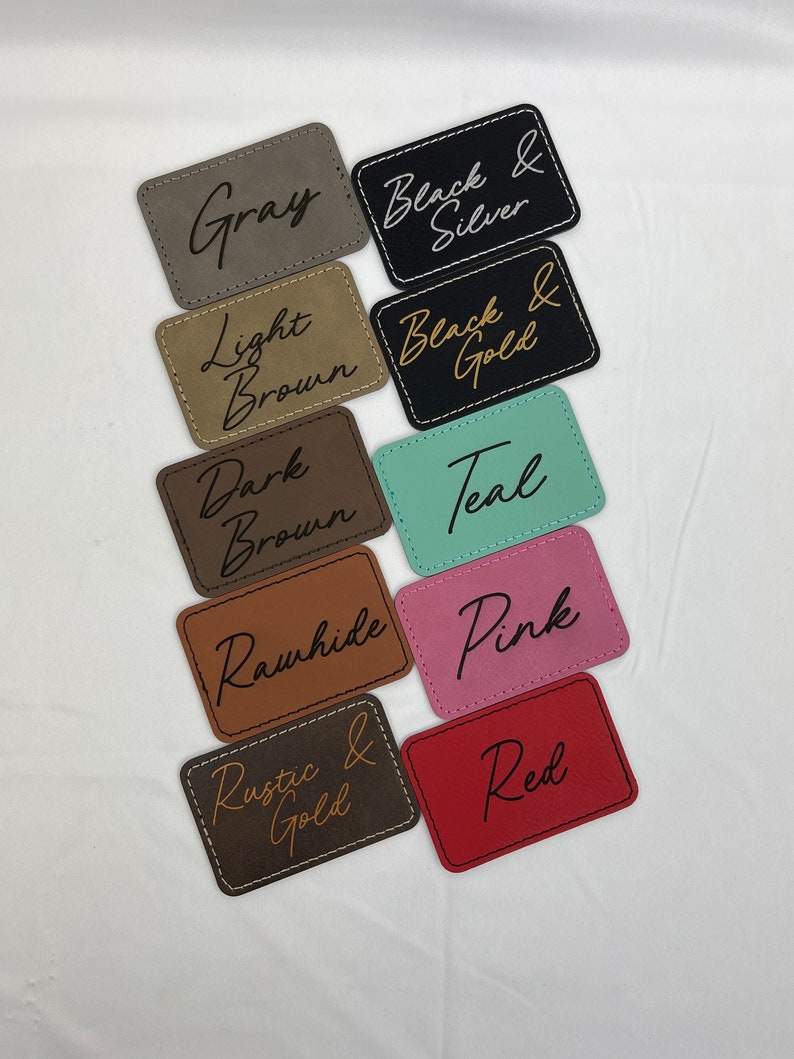 3.5" X 2.5" Leatherette Patch With Adhesive Backing - Laser Blanks ...