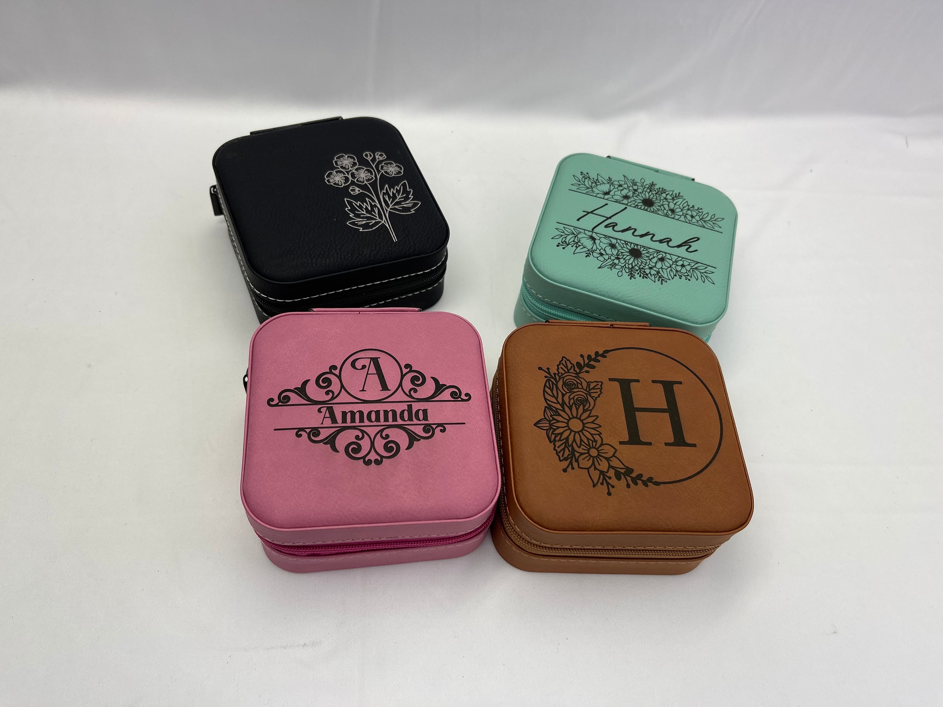 Leatherette Jewelry Box Laserable Blanks, Vinyl Crafting Blanks, UV ...